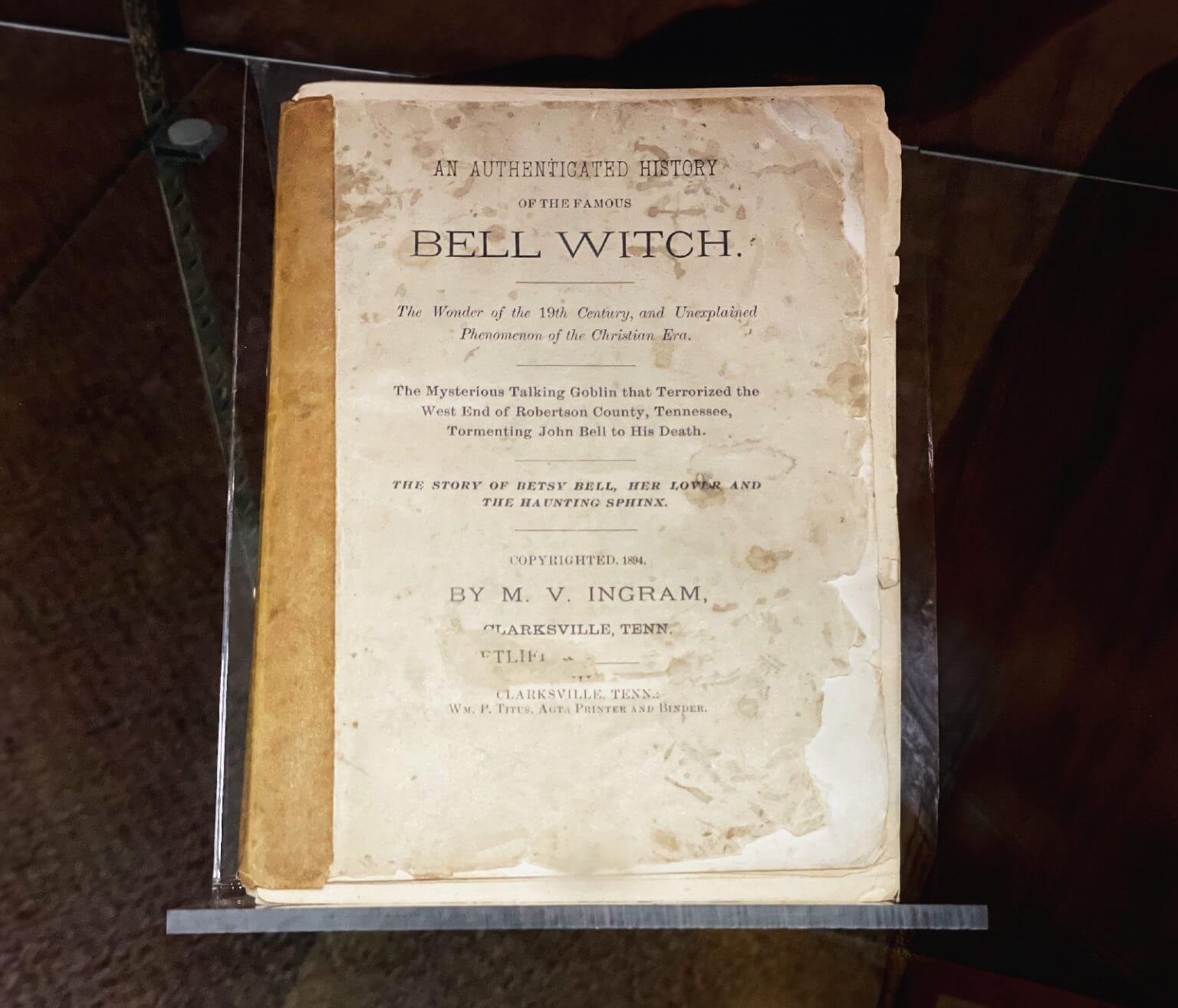 The Bell Witch: The Scariest Ghost Story in Tennessee - Customs House ...